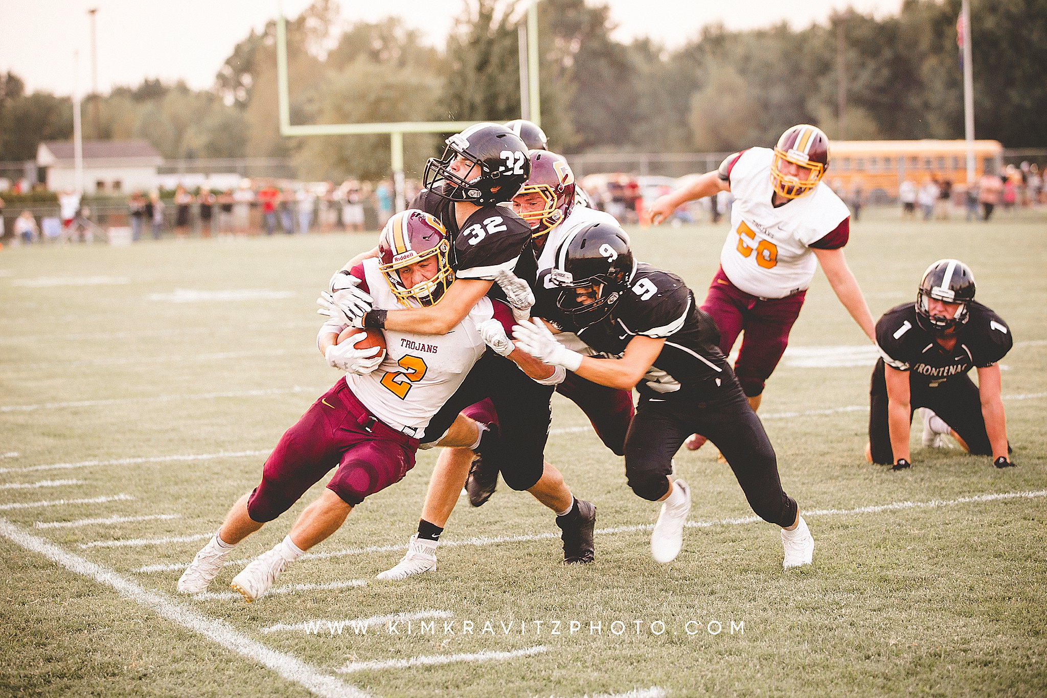 Trojans vs Raiders High School Football - Sports Photography Maryland