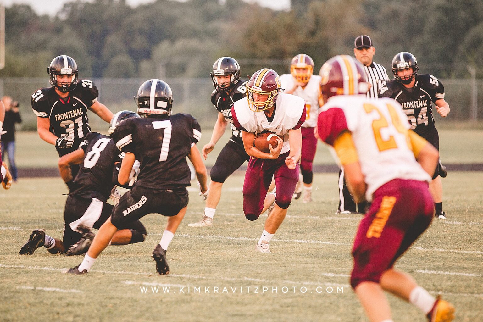 Trojans vs Raiders High School Football - Sports Photography Maryland